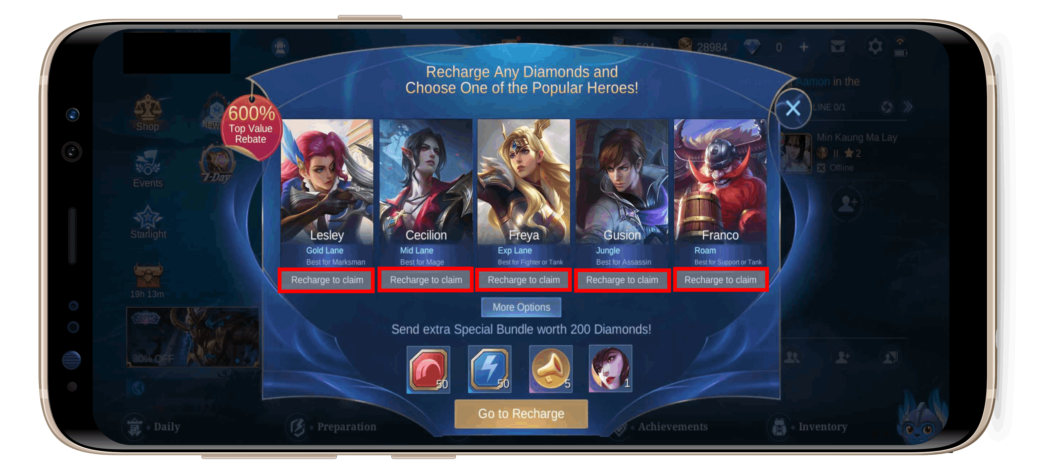 Codashop থেকে কিভাবে প্রথম বার কেনাকাটা করে Mobile legends গেমে Hero ...