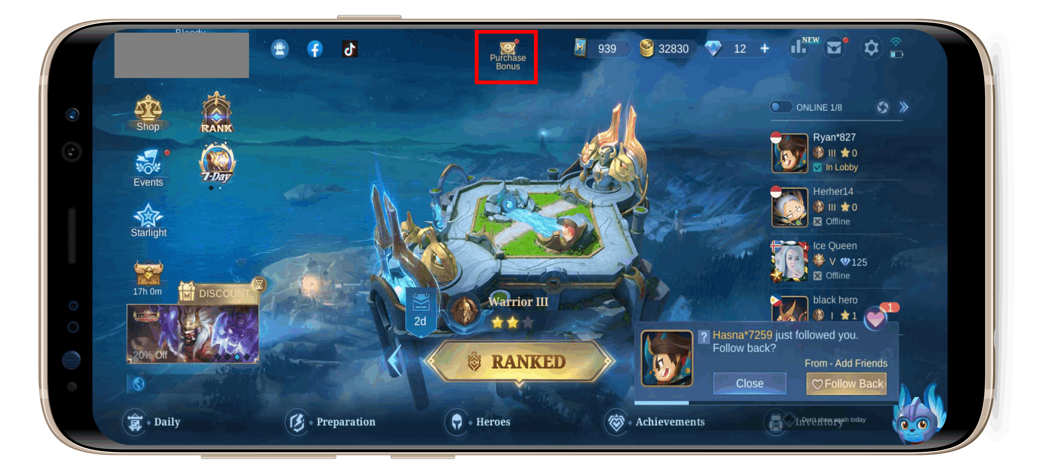 How to get a free hero after the very first time purchasing the Mobile ...